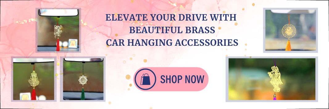 Elevate Your Drive with Beautiful Brass car hanging accessories – ADORAA